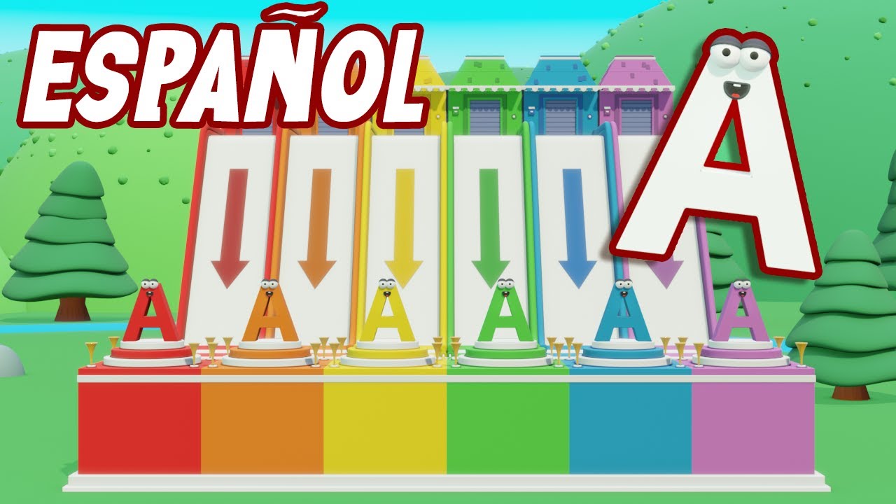 Aprende los colores con la letra A - YouTube