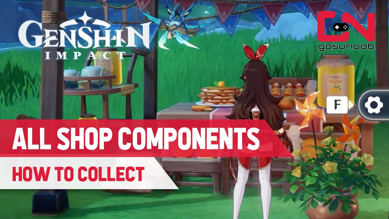 How to Collect All Shop Components Genshin Impact - YouTube