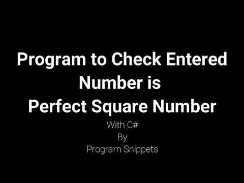 Program to check entered number is perfect number or not using C# with ...