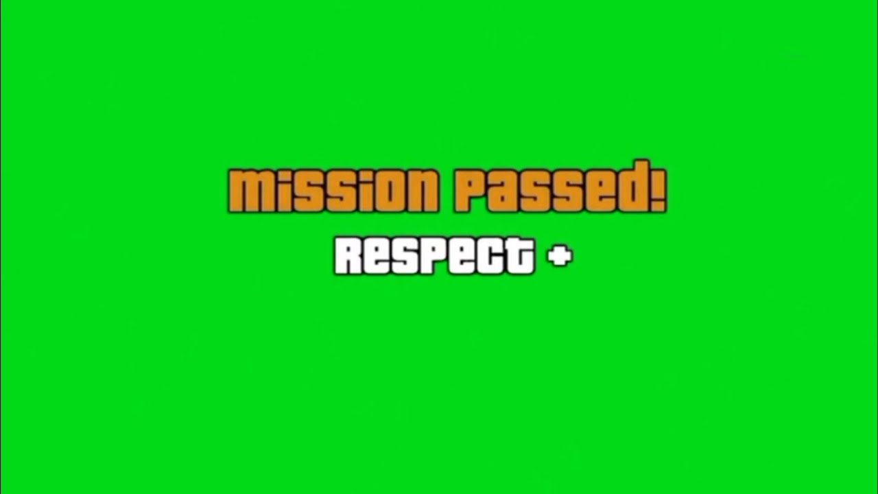 Mission pass green screen.mission passed.green screen video. - YouTube