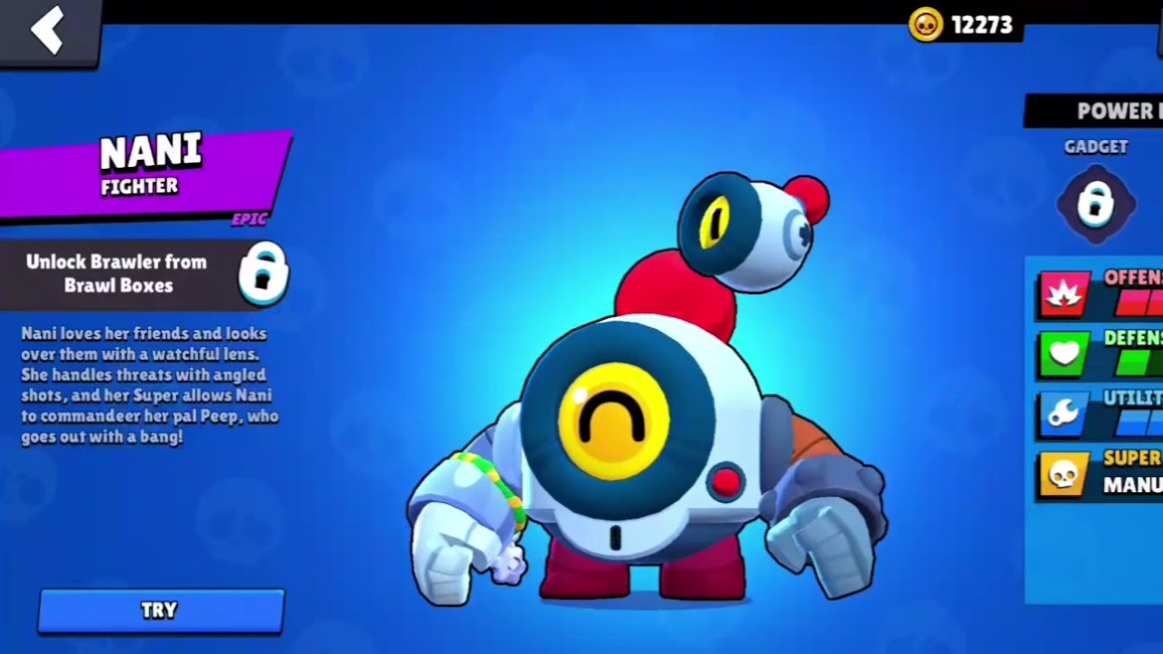 NEW BRAWLER NANI GAMEPLAY IN BRAWL STARS! NANI'S ATTACK AND SUPER AND ...