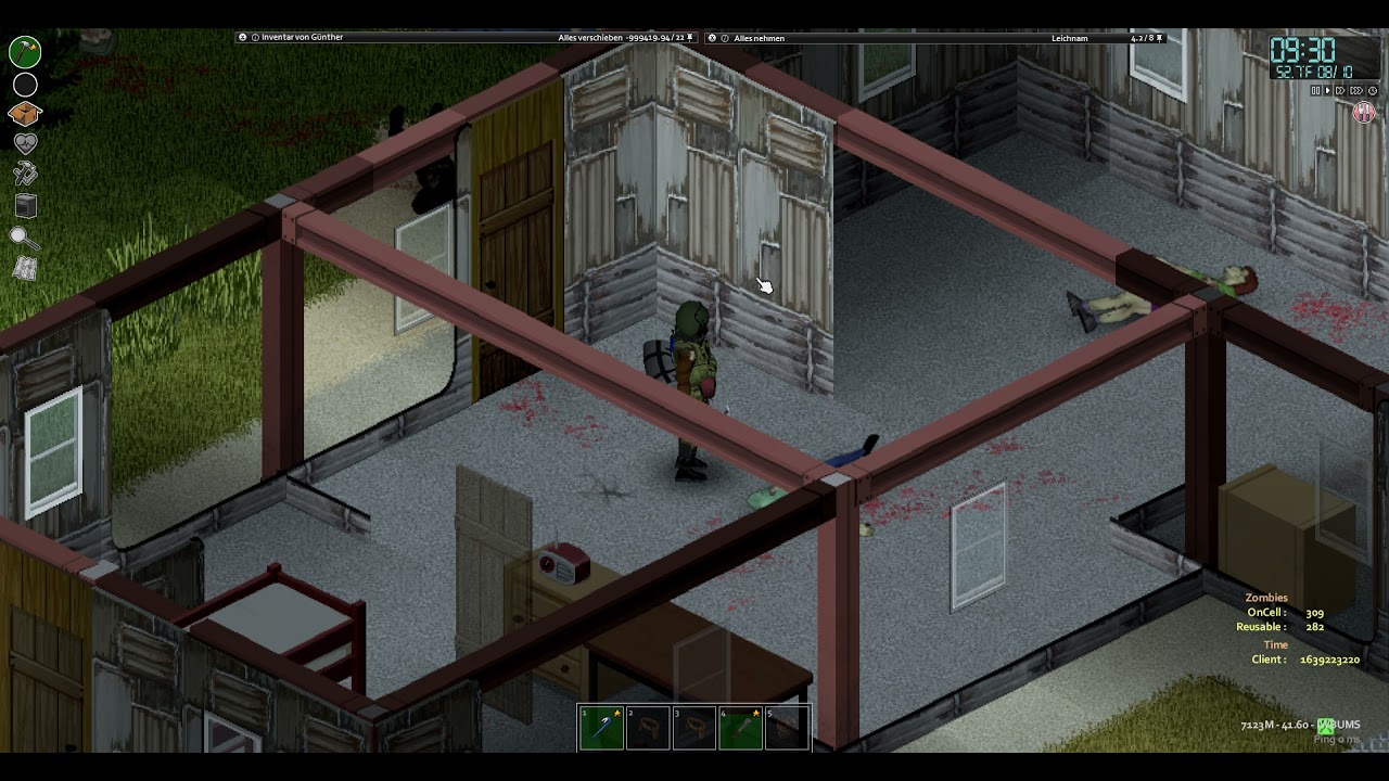 Building a house in project zomboid - YouTube