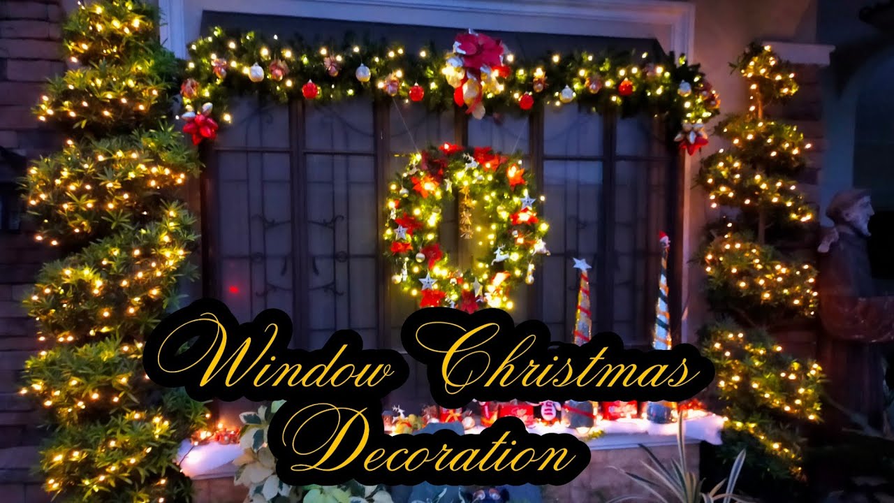 CHRISTMAS WINDOW DECORATION IDEAS|SOLAR CHRISTMAS LIGHT - YouTube