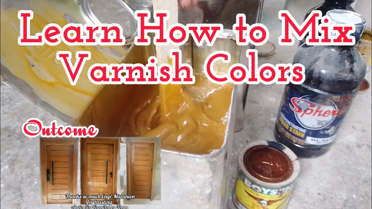 LEARN HOW TO MIX VARNISH COLORS - YouTube