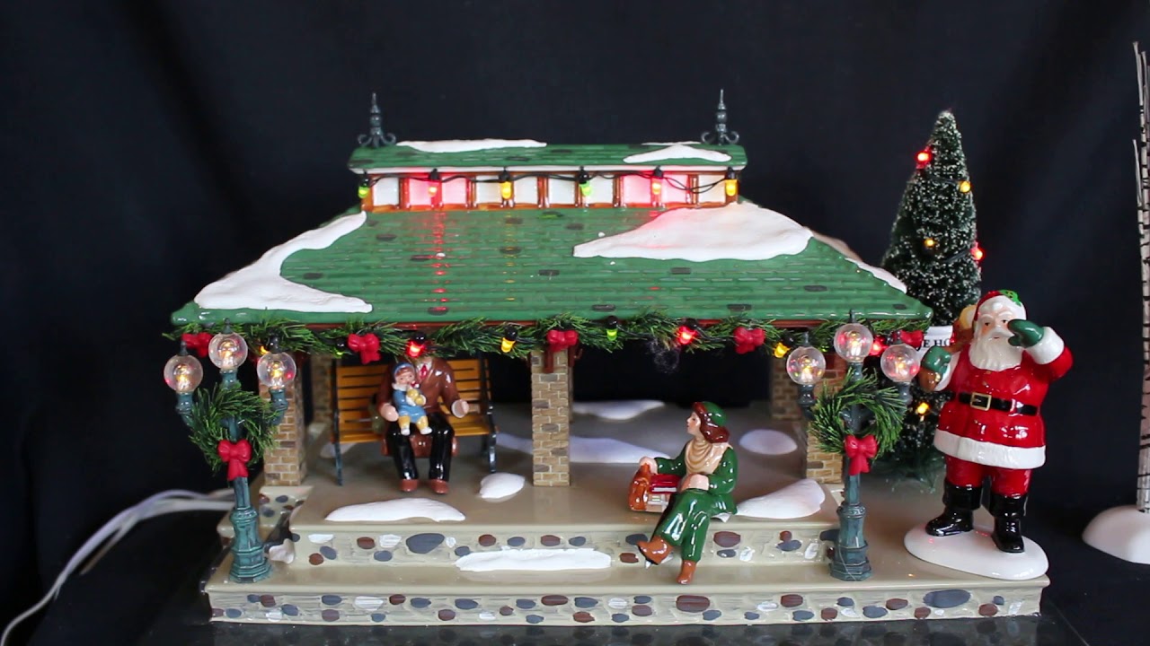 Dept 56 train station - YouTube
