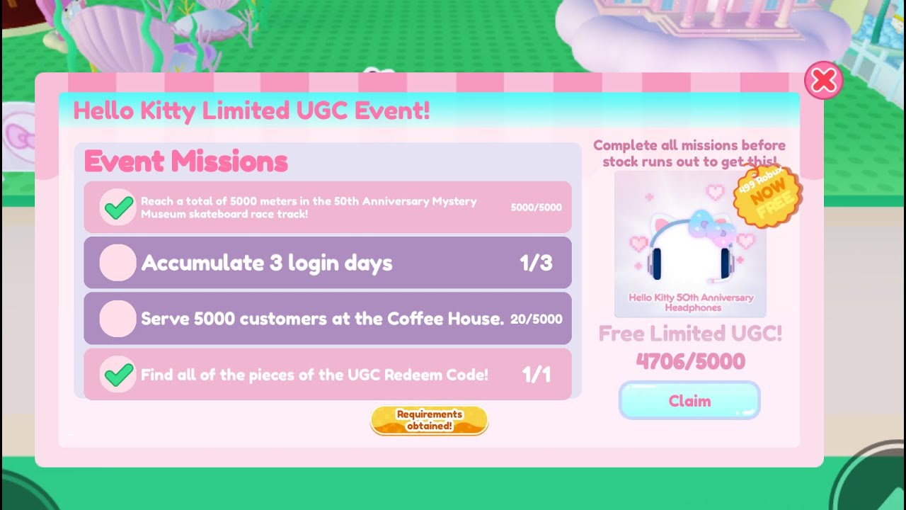 How to get the Hello Kitty 50th Anniversary Headphones Limited UGC in ...