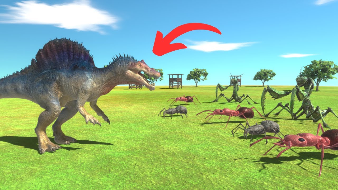SPINOSAURUS VS BUG ARMY - Animal Revolt Battle Simulator - YouTube