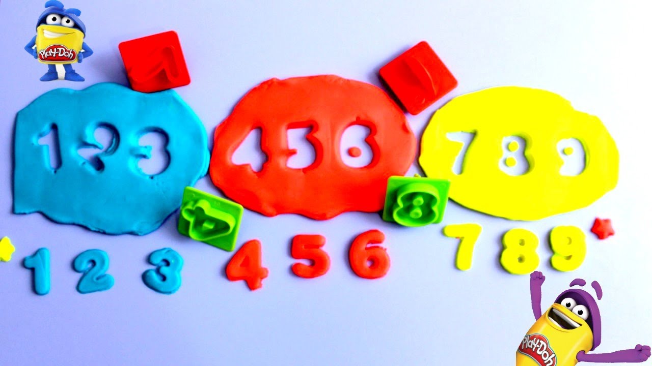 LOS NUMEROS CON PLAY DOH/ aprende los numeros - YouTube