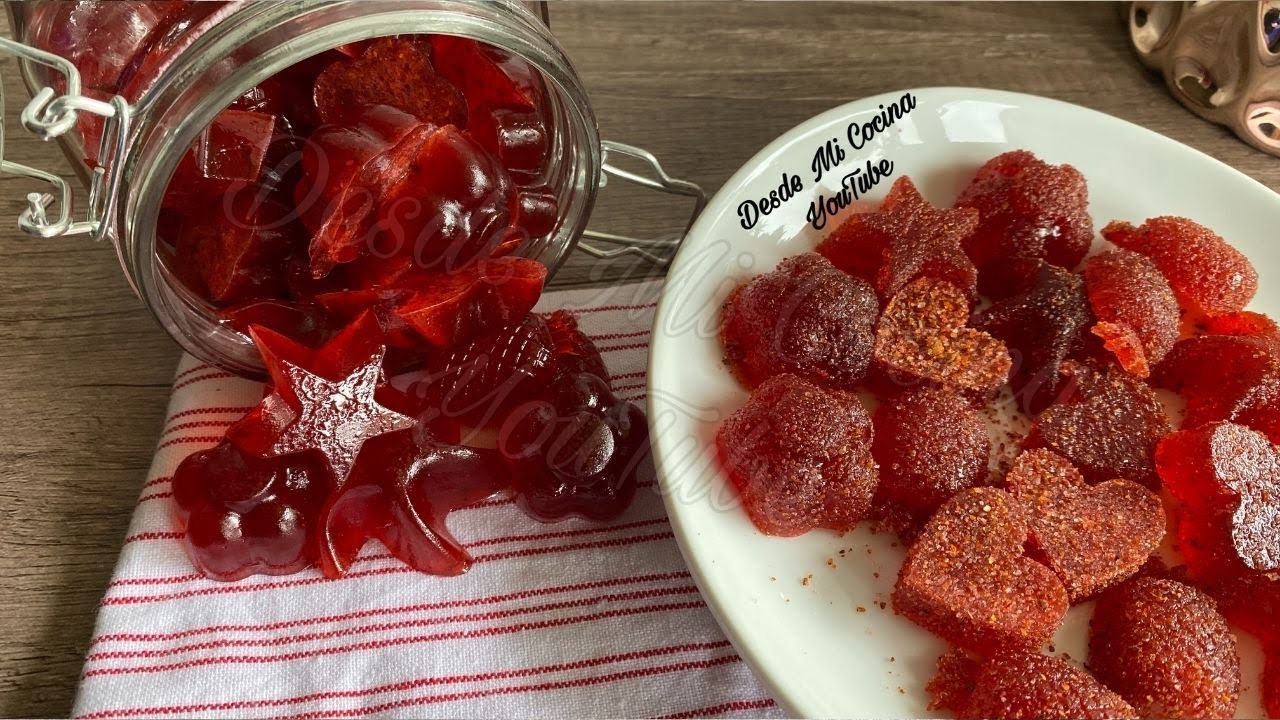 GOMITAS CASERAS -con Chamoy- *Super facil* || DESDE MI COCINA by Lizzy ...