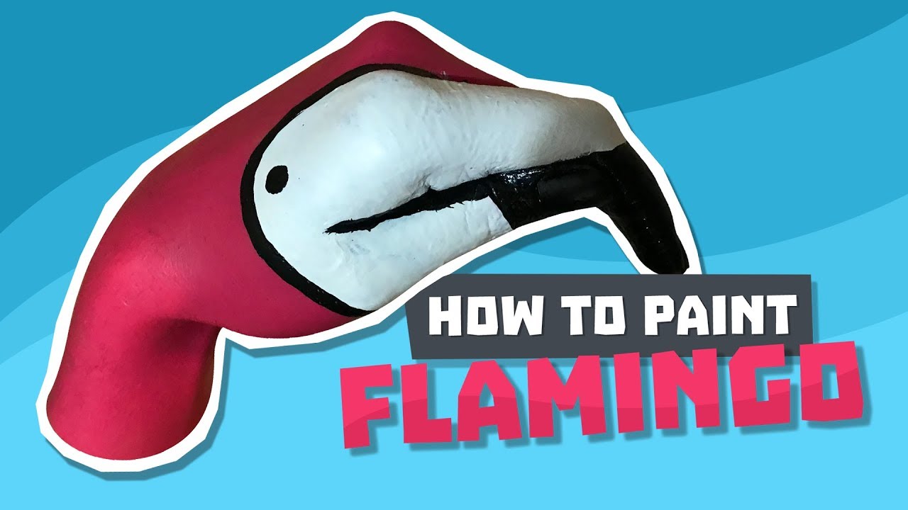 Tutorial: How to paint a Flamingo on your hand 💗 Jak namalować Flaminga ...