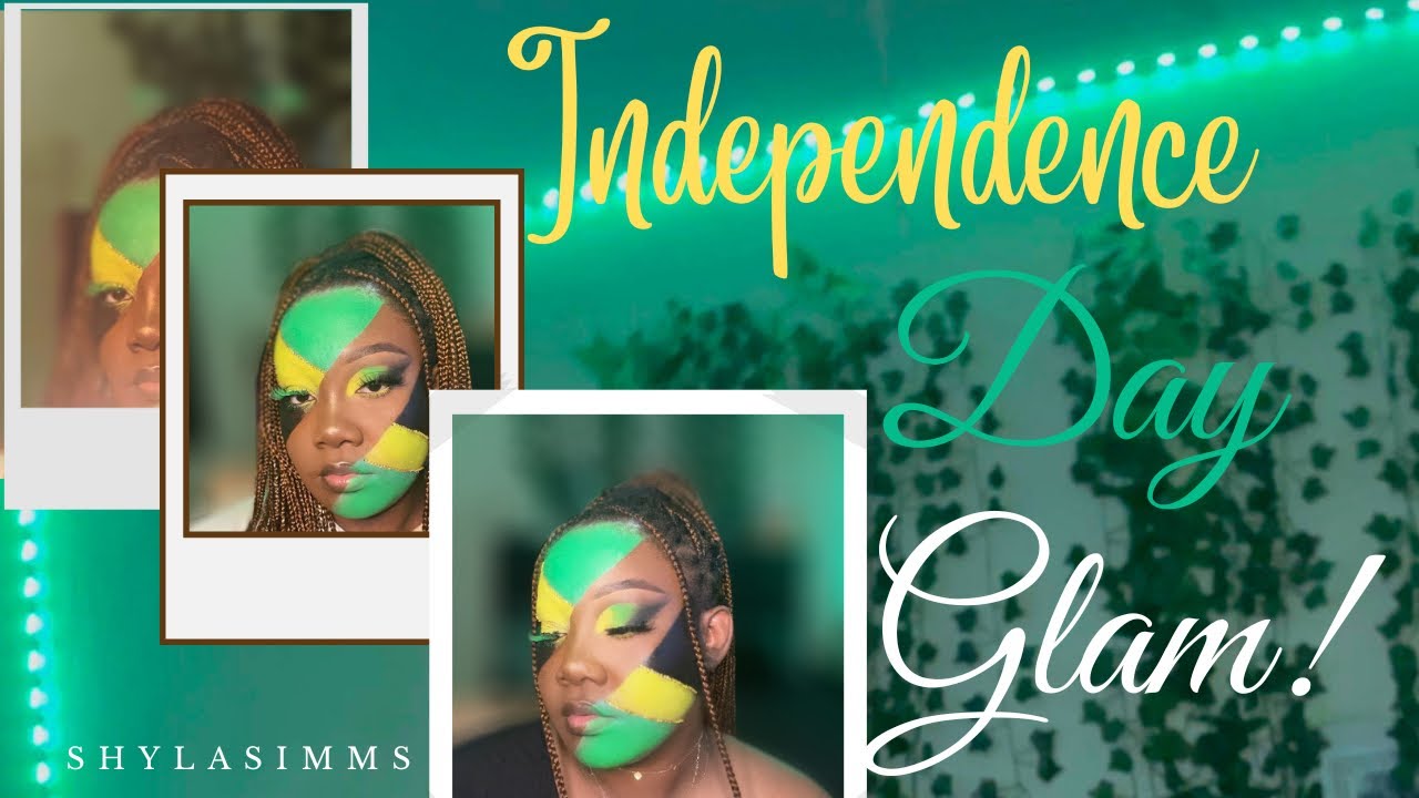 JAMAICAN FLAG INSPIRED MAKEUP!!Joined a competition?!!?! - YouTube