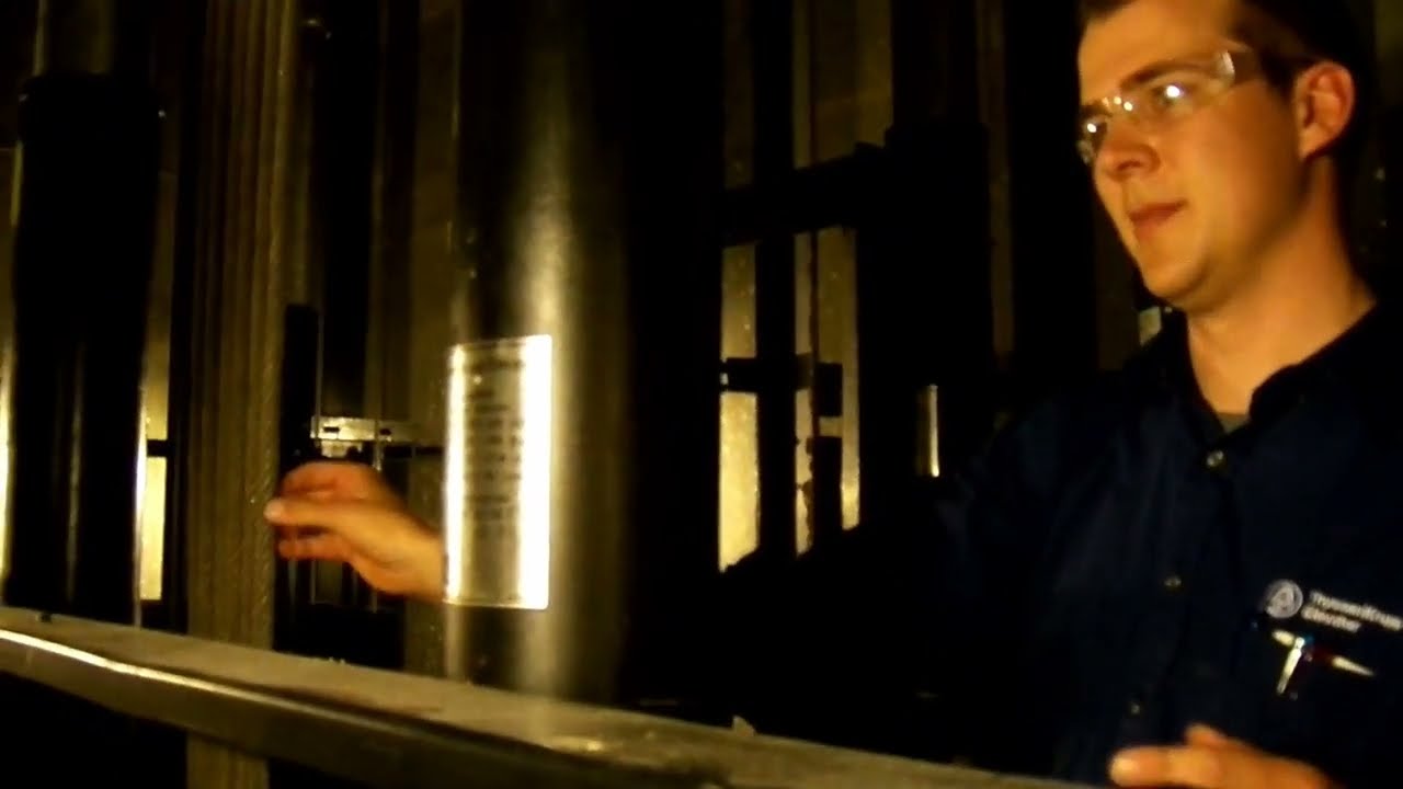 In the Elevator Pit of Low - Mid Rise Traction Thyssenkrupp Destination ...