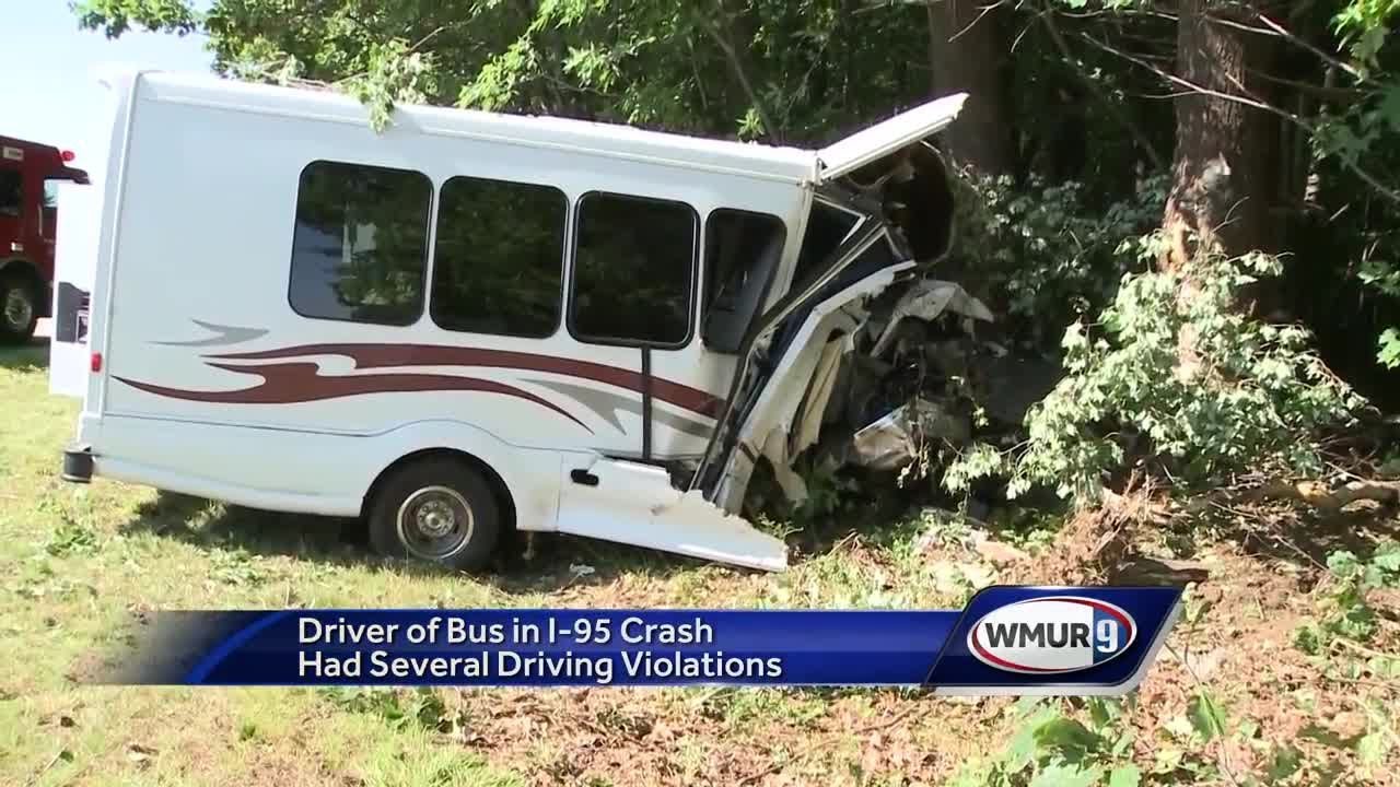 Driver of bus in I-95 crash had several driving violations - YouTube