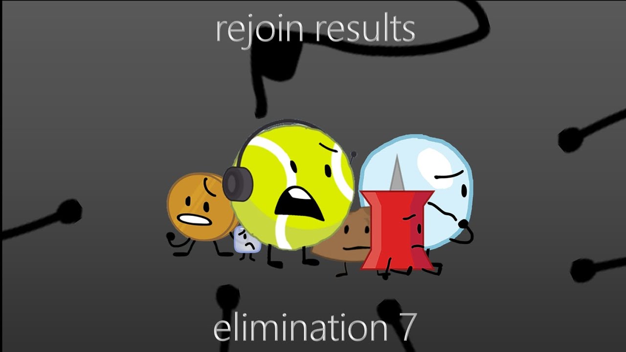 BFDI Camp S1 Elimination 7 / Rejoin Results - YouTube