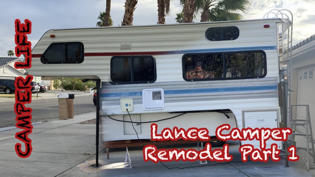 Camper Life: 1984 Lance Camper Remodel: Part 1 - YouTube
