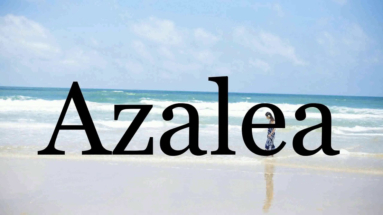 How To Pronounce Azalea🌈🌈🌈🌈🌈🌈Pronunciation Of Azalea - YouTube