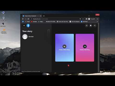 How to upload video story on facebook in desktop or laptop - YouTube