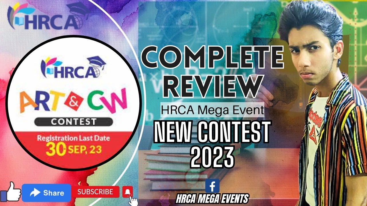 HRCA MEGA EVENT | Art & Creative Writing Contest 2023 | URDU/HINDI ...