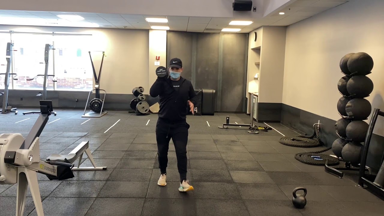 Ipsilateral Reverse Lunge to Contralateral Step Press - YouTube