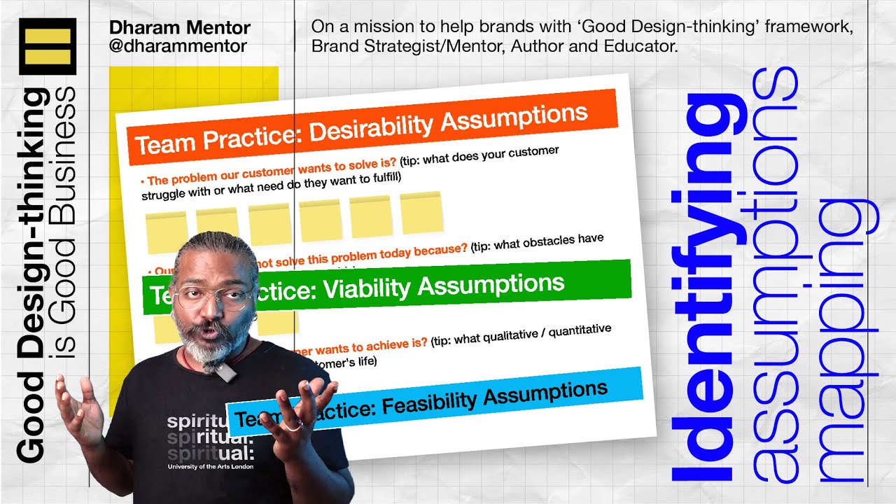 MBA Design thinking Sessions: Assumptions mapping | Dharam Mentor - YouTube