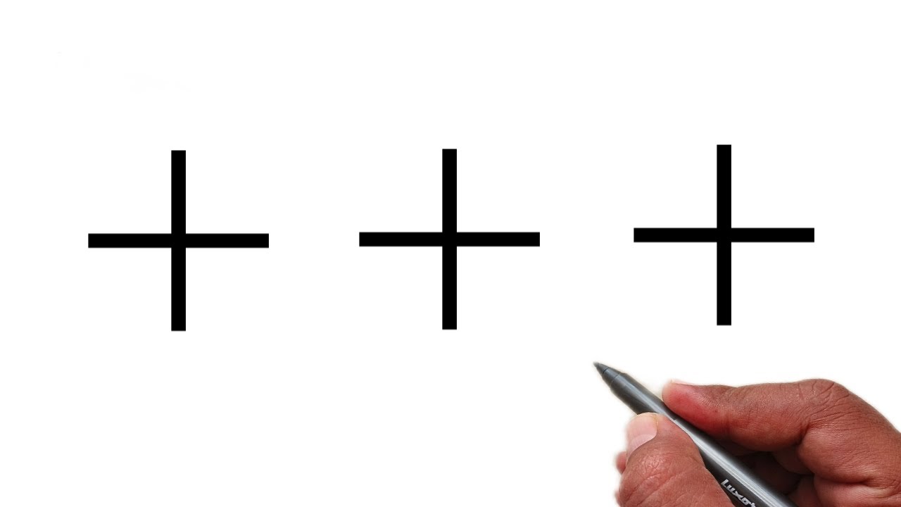 How to draw beautiful drawing from ++++ | Easy drawing with dots step ...