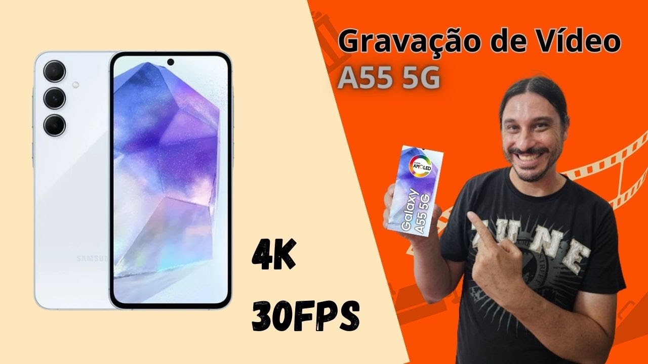 Teste de Câmeras: Samsung Galaxy A55 em 4K 30fps! - YouTube