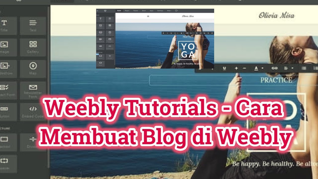 Weebly Tutorials - Cara Membuat Blog di Weebly - YouTube