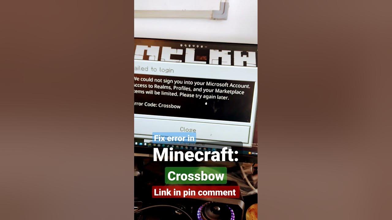 Minecraft #crossbow error fix #minecraft #error #youtubeshorts #shorts ...