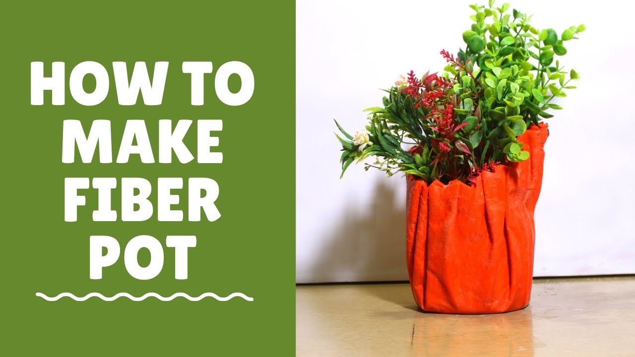 Easy Fiberglass Pot Making | Simple DIY Indoor Flower Pot Making - YouTube