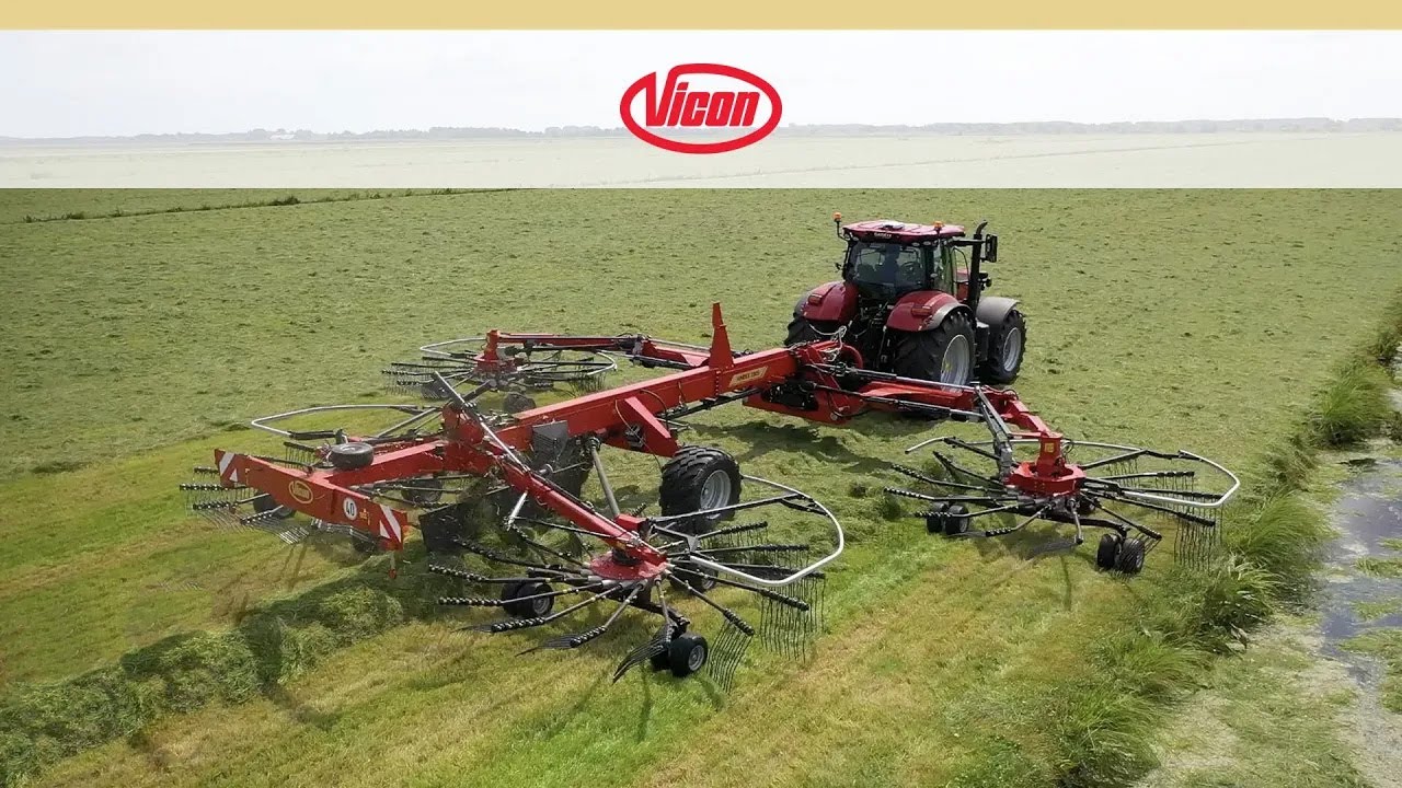 Vicon Andex 1505 - Heavy-duty vier rotor ProLine hark met ISOBUS ...