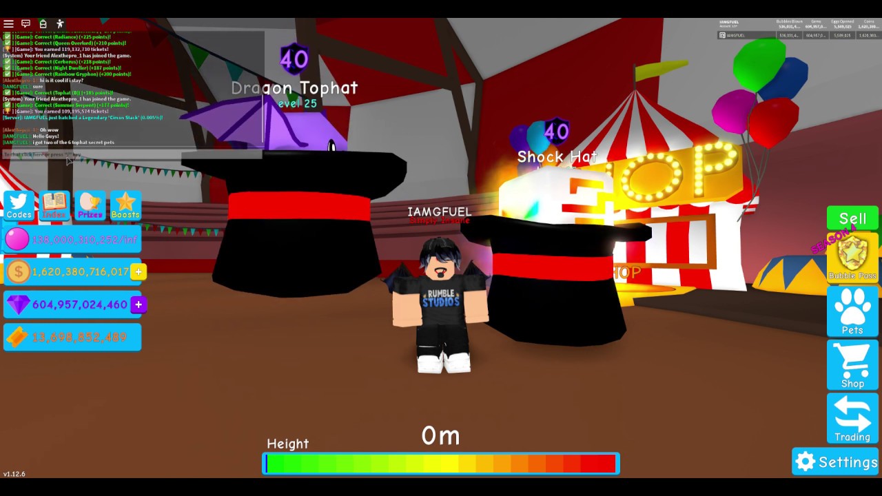 BGS Update 36 (Top Hat D and E Pet Showcase!!!) + Circus Stack Giveaway ...