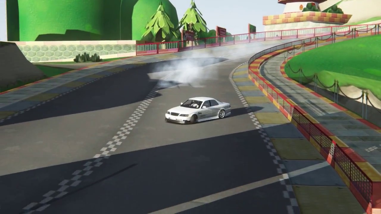 Assetto Corsa x Mario Kart- Drifting Mario's Bridge - YouTube