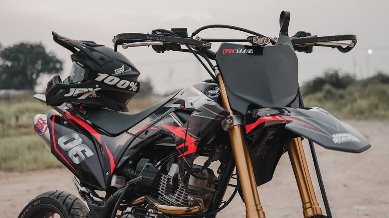 modifikasi crf 150 supermoto simple - YouTube