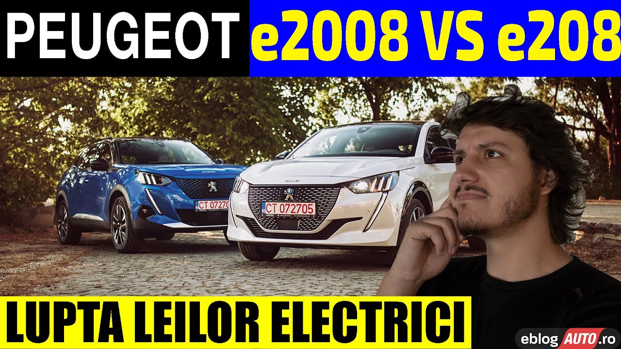 Peugeot e-208 VS e-2008 | review COMPLET 2020 eblogAUTO - YouTube
