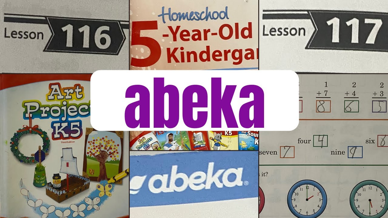 Abeka kindergarten lesson 116 & 117 preparation | Homeschool with me ...