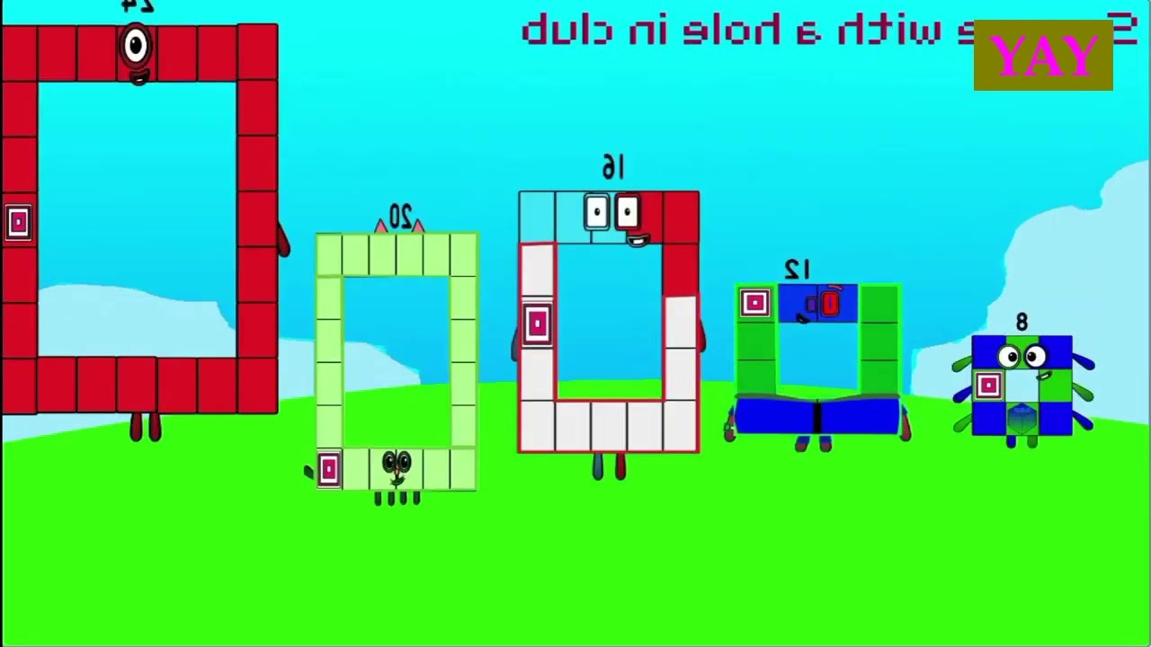 Numberblocks Intro Song Square with a Hole in Club Blocks ...