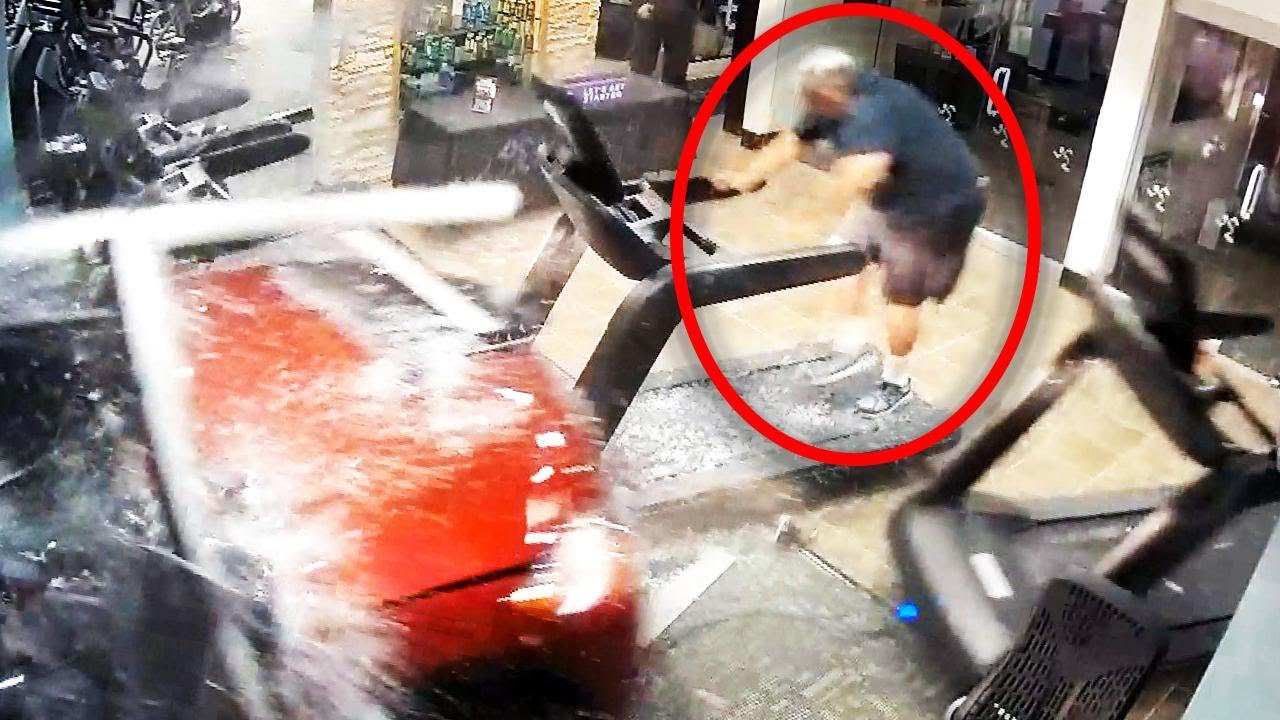 Man Survives After Car Crashes Into Fitness Studio - YouTube