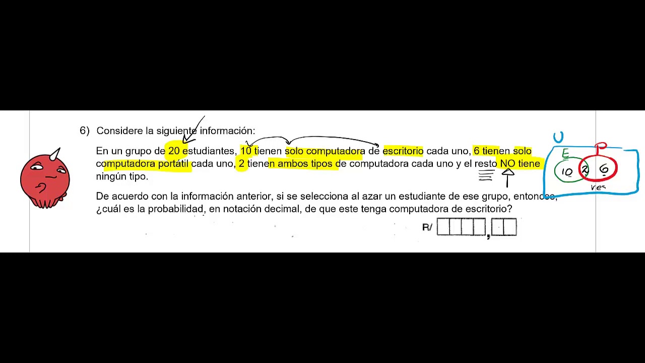 Probabilidad 2. Unión, intersección, complemento de conjuntos. Diagrama ...