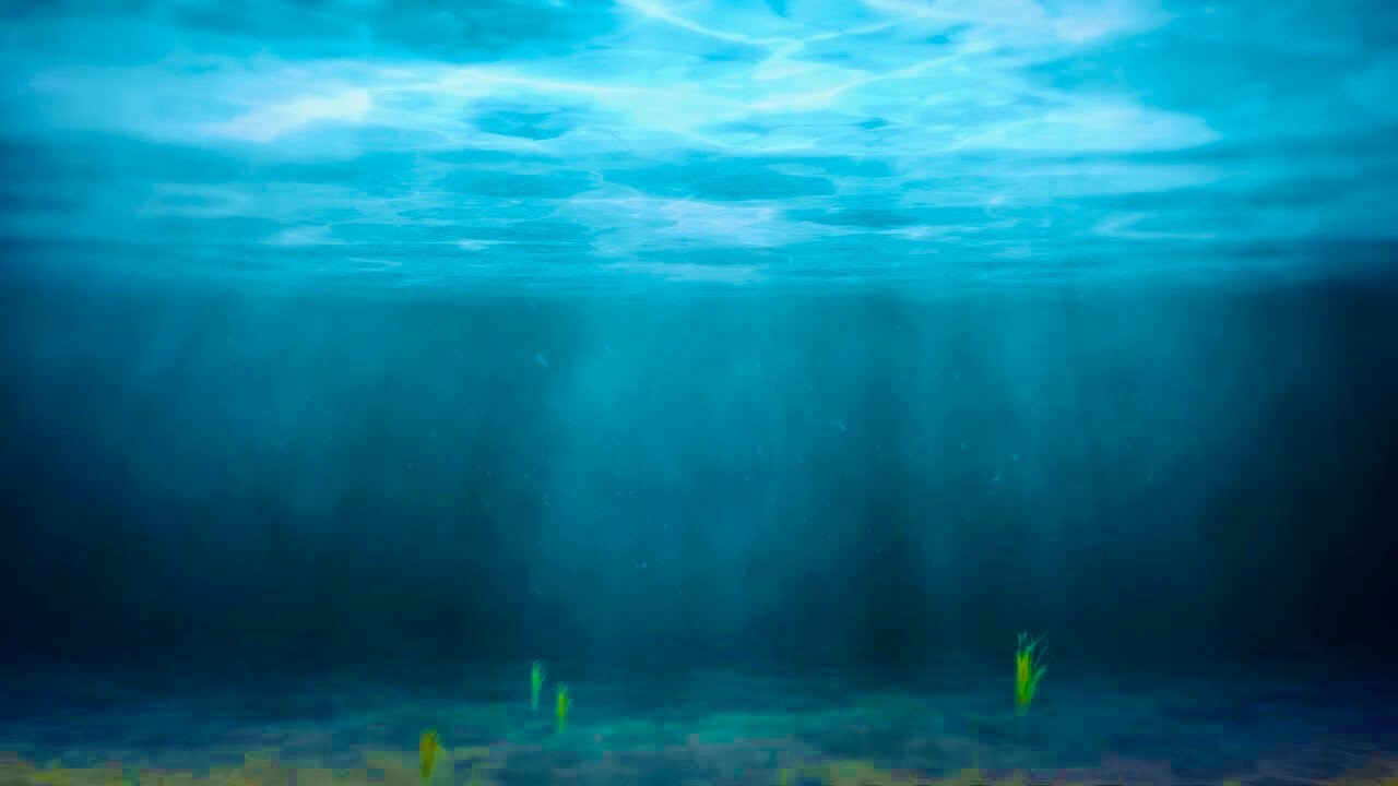 Magical underwater ocean light God rays animated background video, No ...