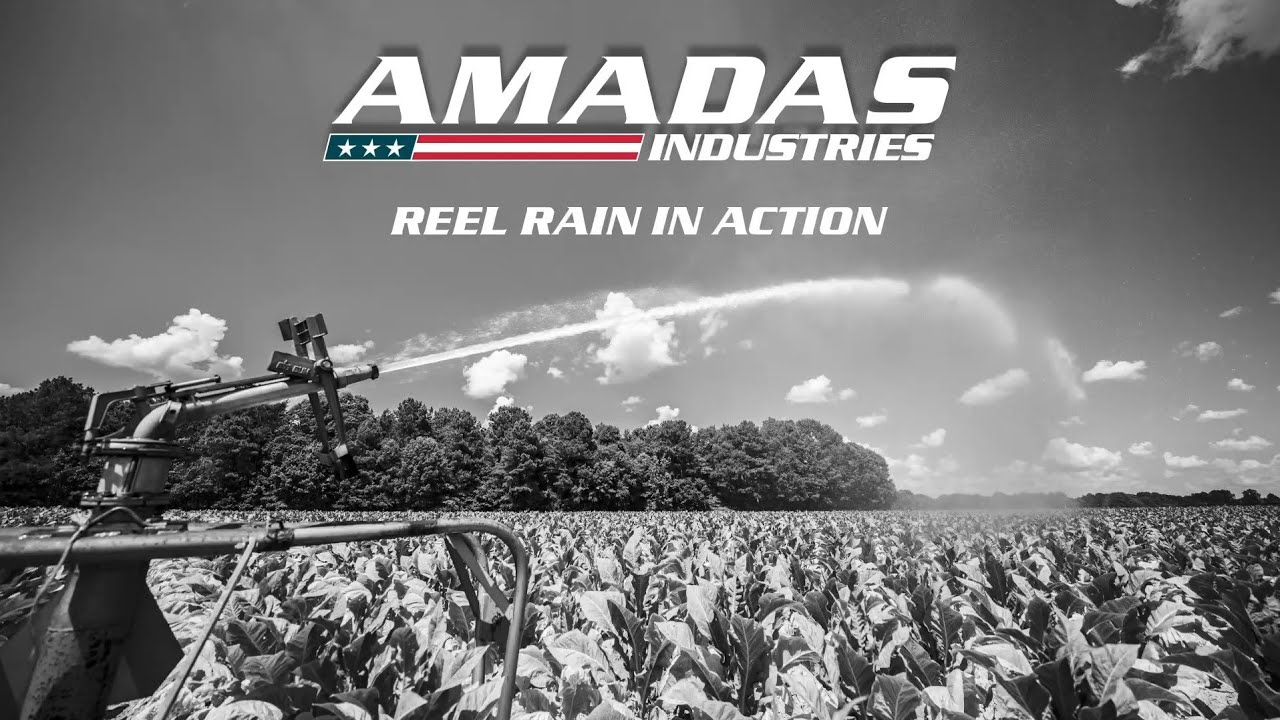 AMADAS Industries Reel Rain® Irrigators in Action - YouTube