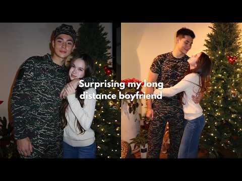 I flew across the world to surprise my long distance military boyfriend