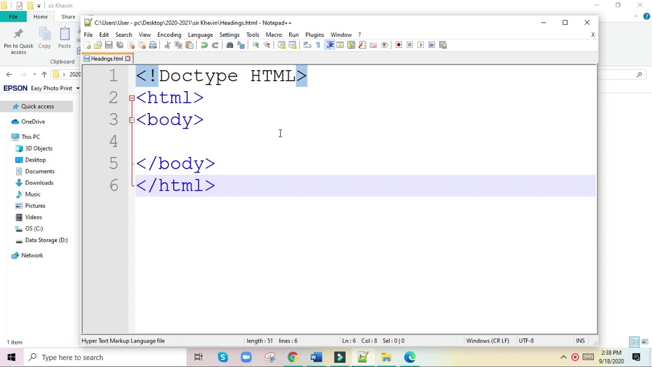 Html Headings Youtube