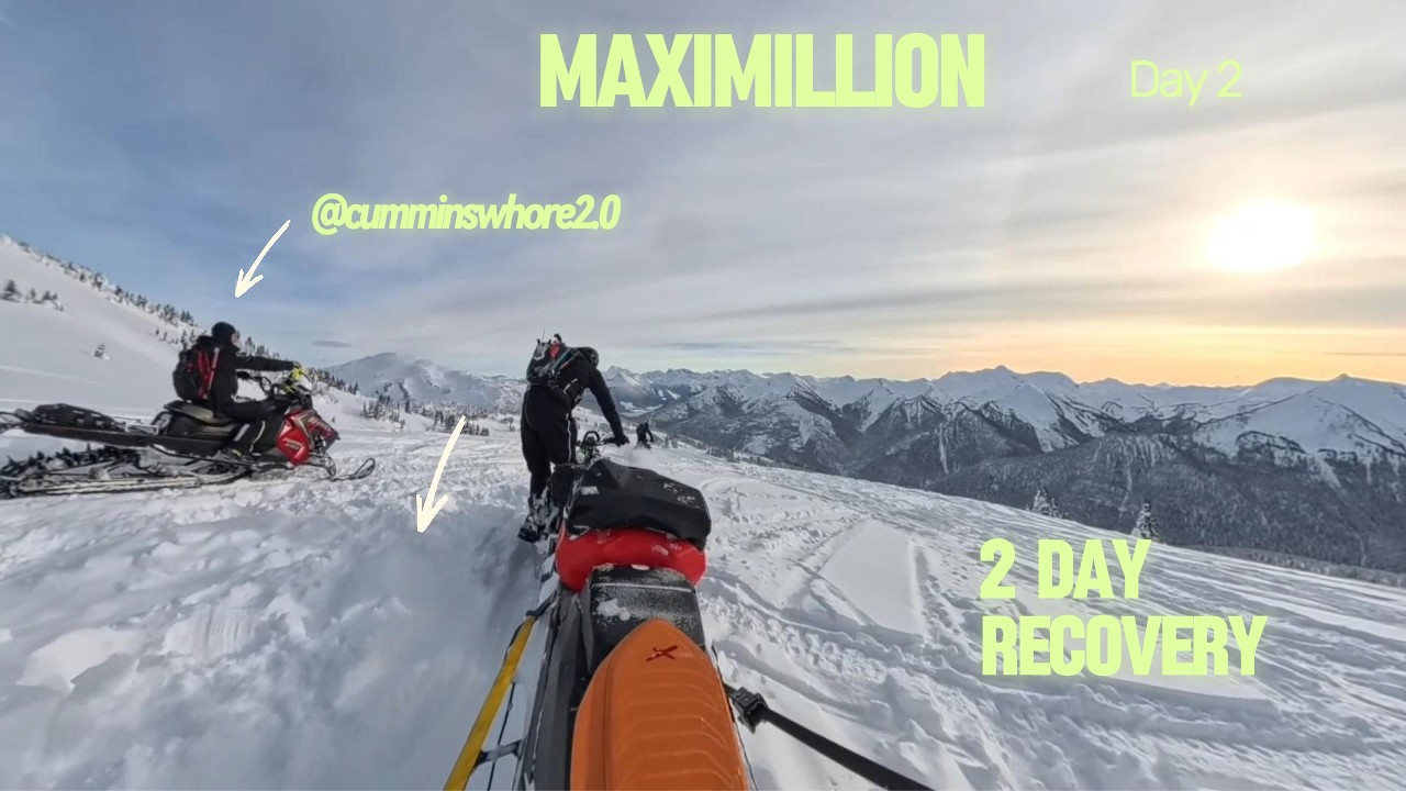 Broken track Snowmobile Recovery in Allan creek, Valemount,BC Day 2 ...
