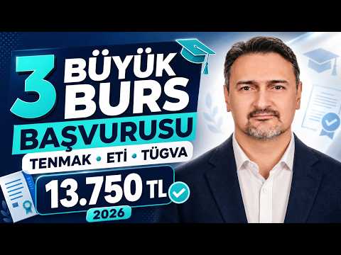 Üniversitelilere 3 Büyük Burs! TENMAK, ETİ, TÜGVA