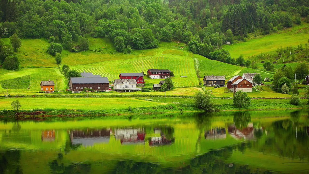 Farm by the Lake - A country relaxation in Jazz - YouTube