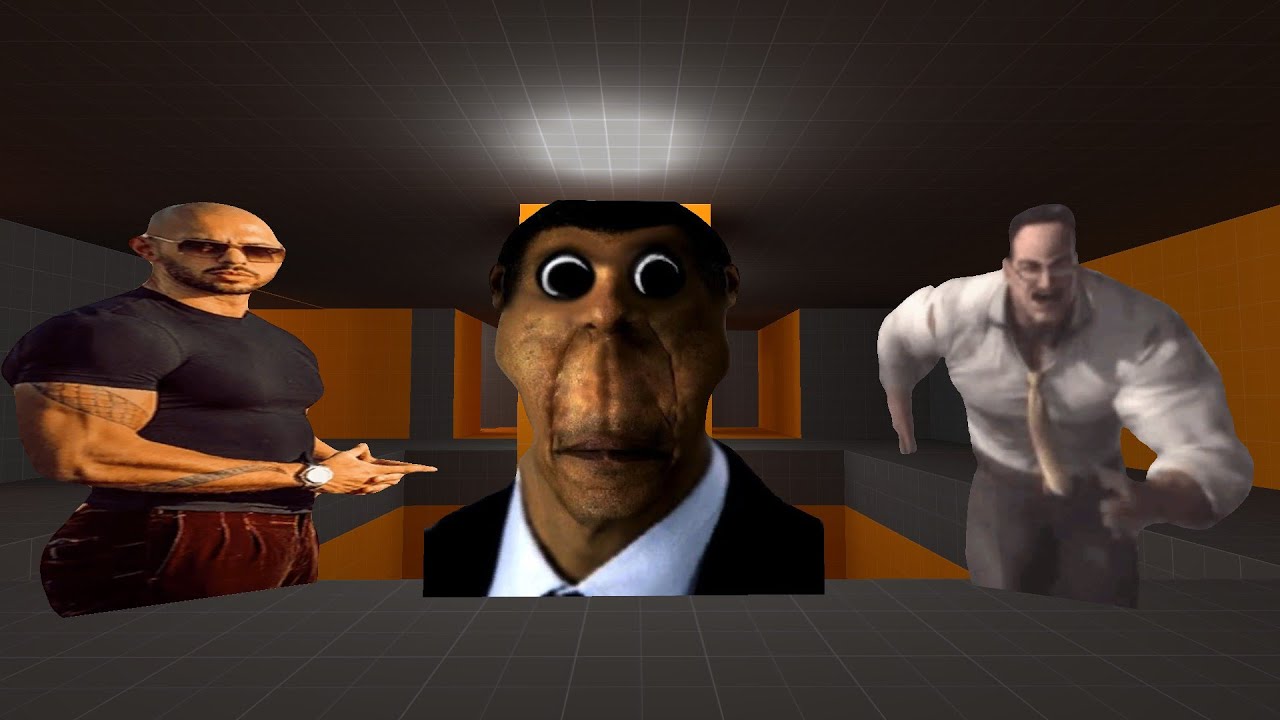 ESCAPE OBUNGA and friends in the Parkour Room - YouTube