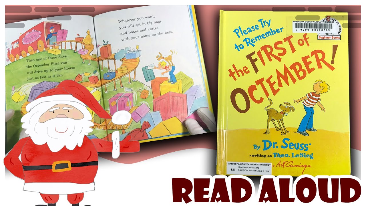 Dr. Seuss The First Of Octember | Santa Claus Reads Children's Books ...