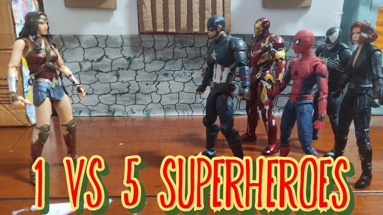 WONDER WOMAN VS AVANGERS STOP MOTION 2023 神奇女侠 vs avangers 定格动画 - YouTube