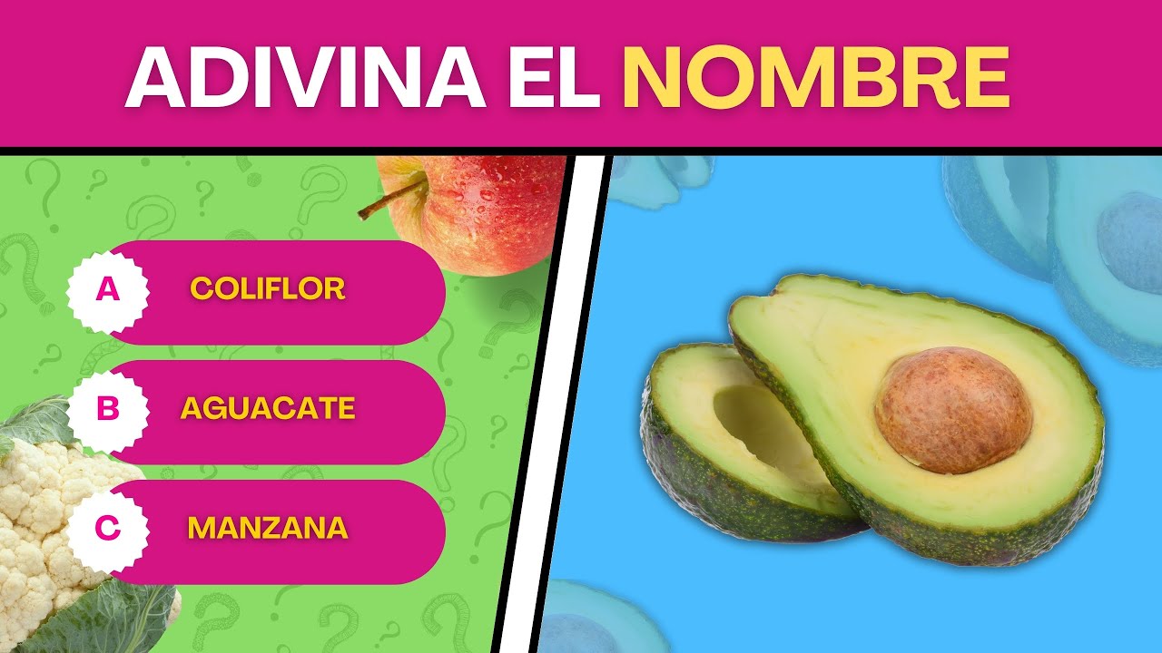 🍇 Adivina el Nombre de las Frutas y Verduras 🍅 #culturilla #quiz # ...