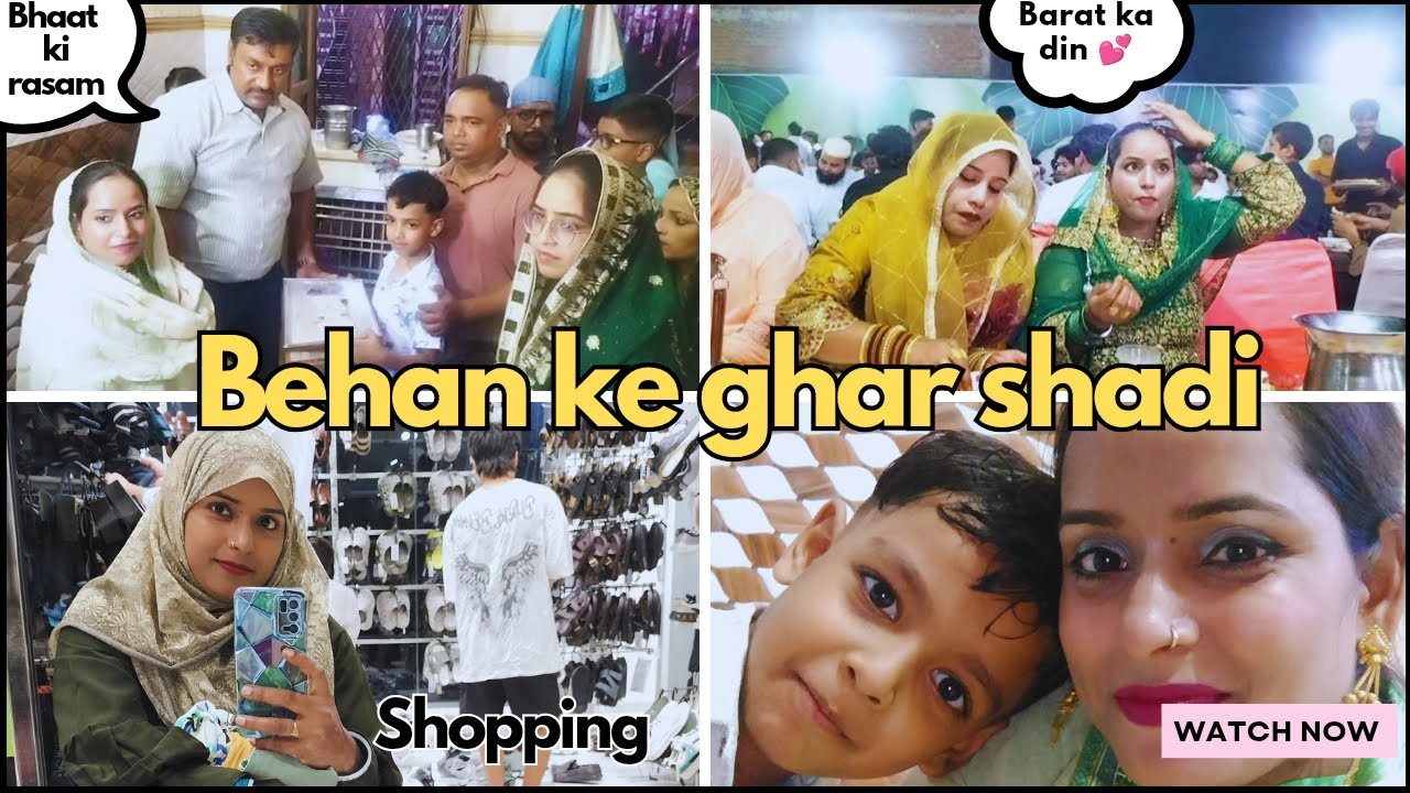 Behan ke ghar gye diya bhaat💕 Barat ka din | shadi vlog | behan ke ...